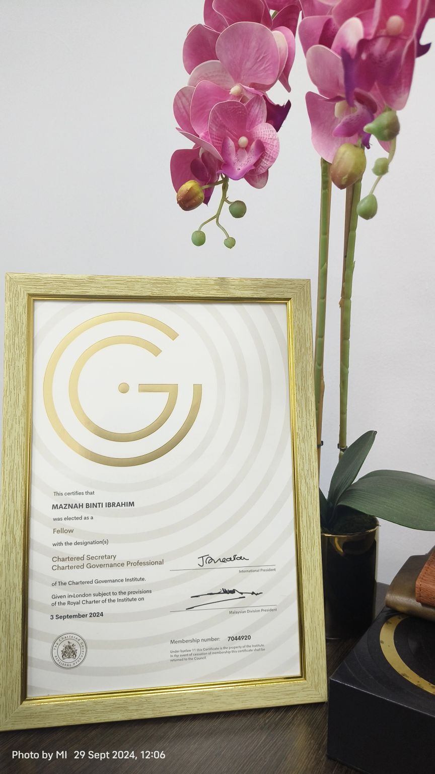 Maznah Ibrahim FCIS (CS) (CGP) on LinkedIn: #fcis #fellowship # ... Maznah Ibrahim FCIS (CS) (CGP) on LinkedIn: #fcis #fellowship # ...