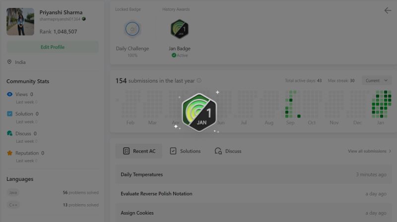 Priyanshi Sharma on LinkedIn: #leetcode #coding #programming # ... Priyanshi Sharma on LinkedIn: #leetcode #coding #programming # ...