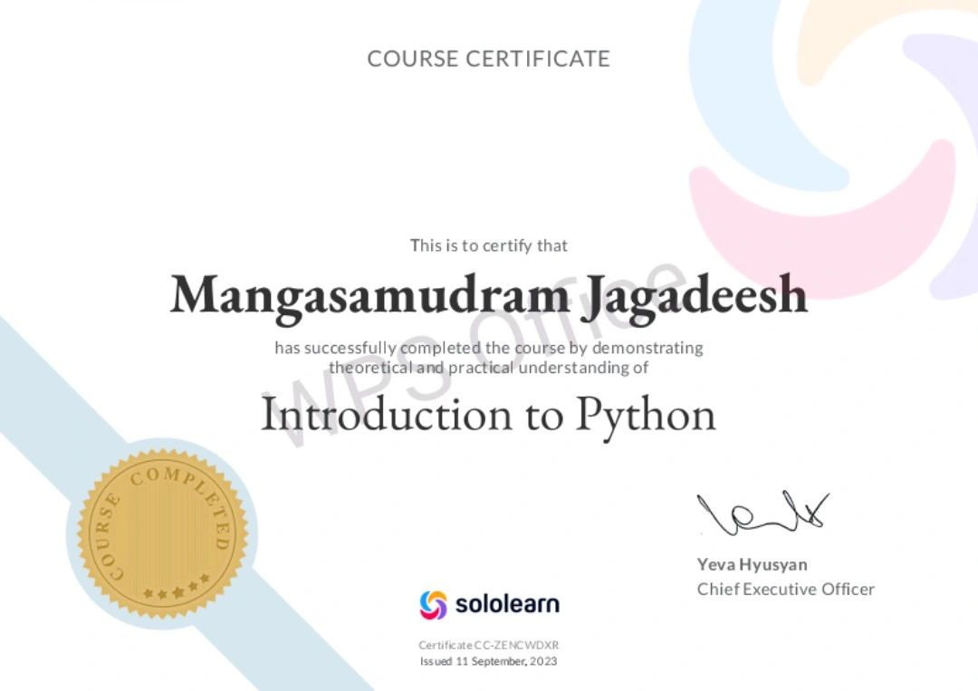 MANGASAMUDRAM JAGADEESH on LinkedIn: #sololearn #sololearn # ... MANGASAMUDRAM JAGADEESH on LinkedIn: #sololearn #sololearn # ...
