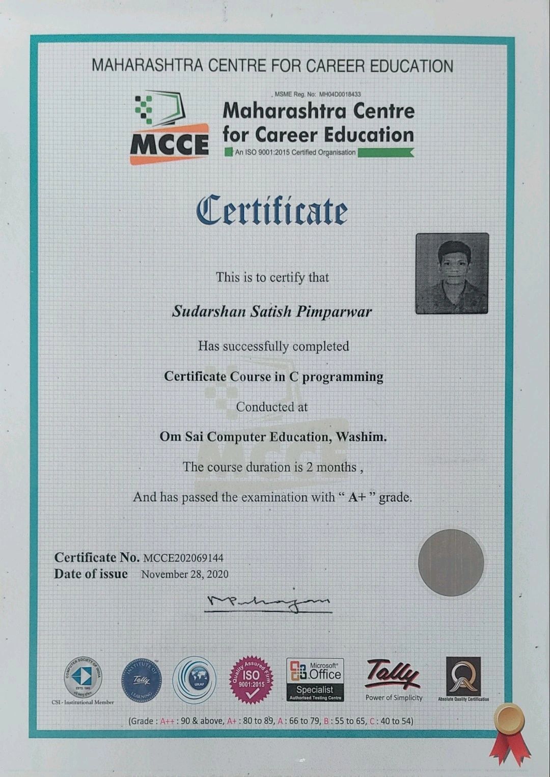 Completed C programming course! | Sudarshan Pimparwar posted on the ... Completed C programming course! | Sudarshan Pimparwar posted on the ...