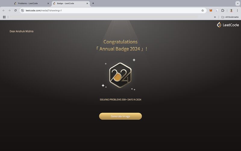 Anshuk Mishra on LinkedIn: #leetcode #codingjourney #milestone Anshuk Mishra on LinkedIn: #leetcode #codingjourney #milestone