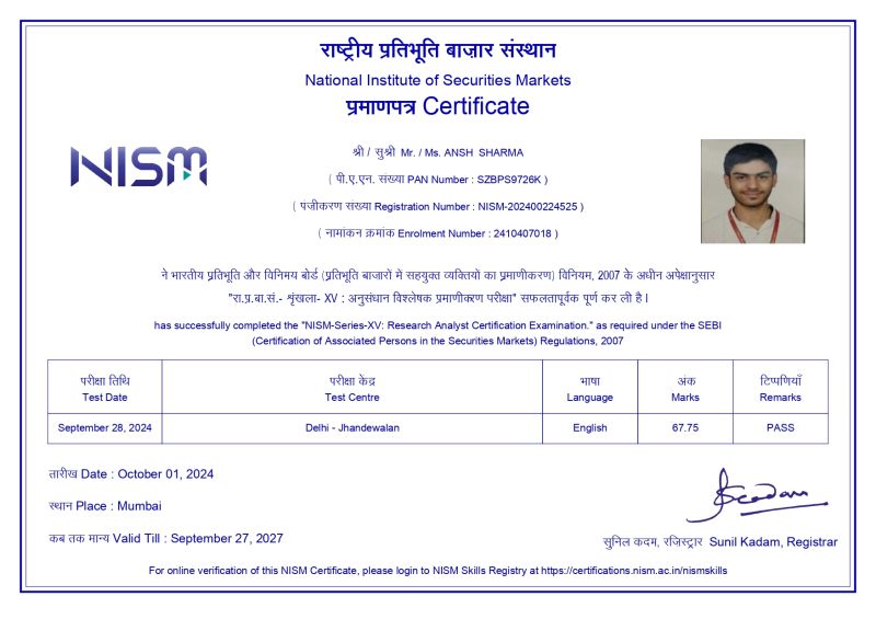 Ansh Sharma on LinkedIn: #finance #researchanalyst #milestone # ... Ansh Sharma on LinkedIn: #finance #researchanalyst #milestone # ...