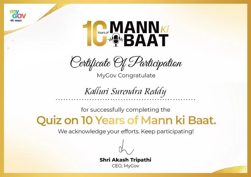 Kalluri Surendra Reddy posted on LinkedIn Kalluri Surendra Reddy posted on LinkedIn