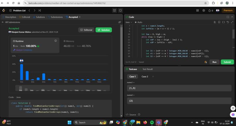 Manjeet Mishra on LinkedIn: #coding #leetcode #problemsolving Manjeet Mishra on LinkedIn: #coding #leetcode #problemsolving