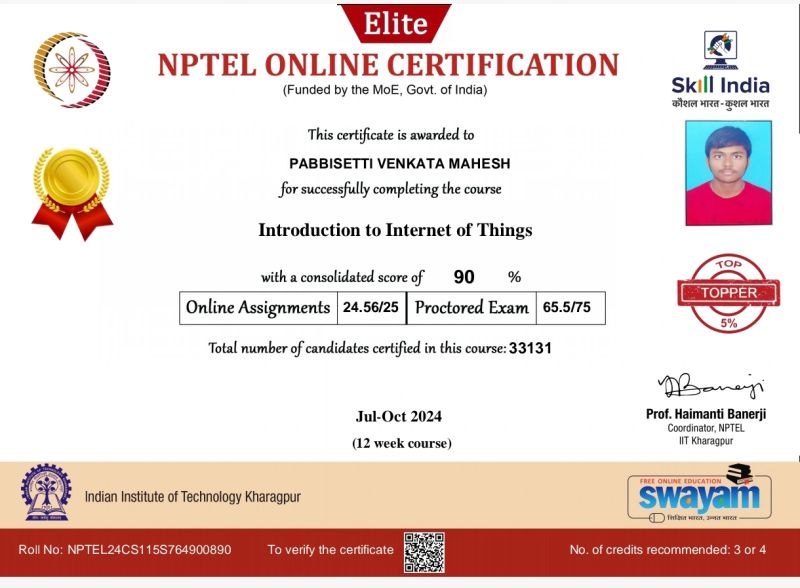 Venkata Mahesh on LinkedIn: #iot #internetofthings #nptel # ... Venkata Mahesh on LinkedIn: #iot #internetofthings #nptel # ...