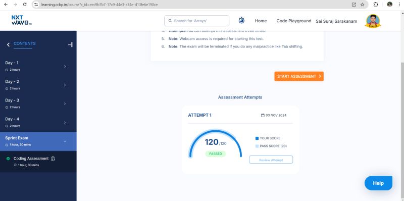 Sai Suraj on LinkedIn: #achievement #nxtwave #dsa #perfectscore # ... Sai Suraj on LinkedIn: #achievement #nxtwave #dsa #perfectscore # ...