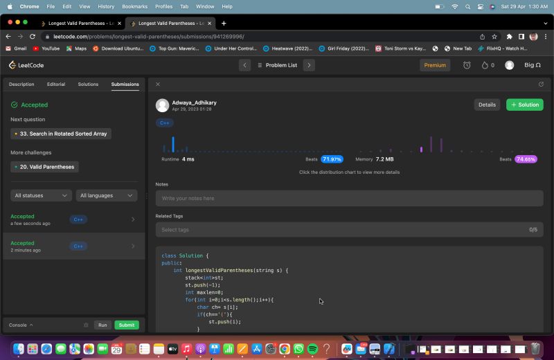 Adwaya Adhikary on LinkedIn: My first hard marked problem on leetcode 😬 Adwaya Adhikary on LinkedIn: My first hard marked problem on leetcode 😬