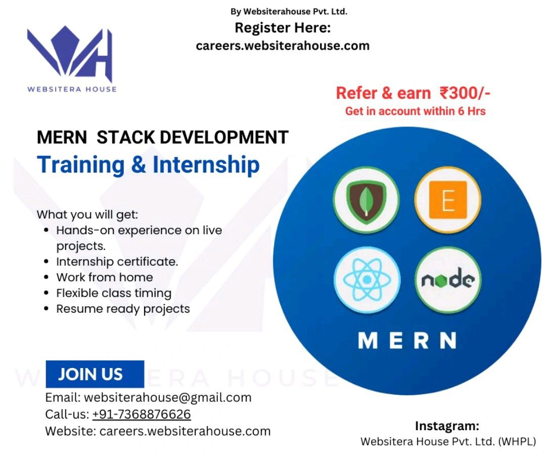Websitera House Pvt. Ltd. (WHPL) on LinkedIn: #internship #training # ... Websitera House Pvt. Ltd. (WHPL) on LinkedIn: #internship #training # ...