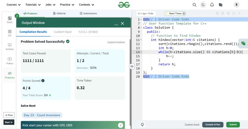 Shailav Justa on LinkedIn: #gfg160 #codingchallenge #problemsolving # ... Shailav Justa on LinkedIn: #gfg160 #codingchallenge #problemsolving # ...