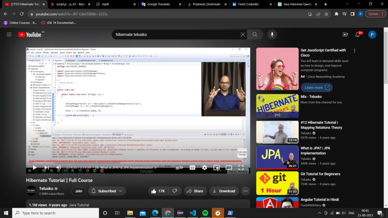 #hibernate #java #jpa #backenddevelopment | Pradnesh Deshmukh #hibernate #java #jpa #backenddevelopment | Pradnesh Deshmukh