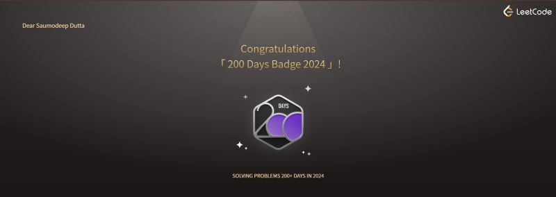 Saumodeep Dutta on LinkedIn: #leetcode #codingjourney #grateful #progress Saumodeep Dutta on LinkedIn: #leetcode #codingjourney #grateful #progress