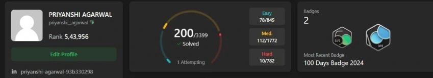 Priyanshi Agarwal on LinkedIn: #codingjourney #problemsolving # ... Priyanshi Agarwal on LinkedIn: #codingjourney #problemsolving # ...
