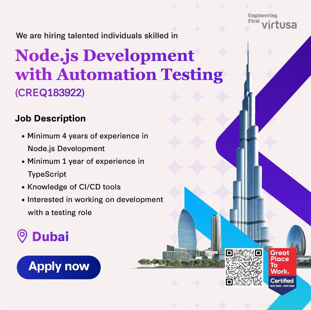 Mohan Veerabadran on LinkedIn: #virtusa #nodejs #typescript # ... Mohan Veerabadran on LinkedIn: #virtusa #nodejs #typescript # ...