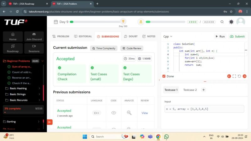 Ritu Joshi on LinkedIn: #dsa #coding #learning #arrays #problemsolving ... Ritu Joshi on LinkedIn: #dsa #coding #learning #arrays #problemsolving ...