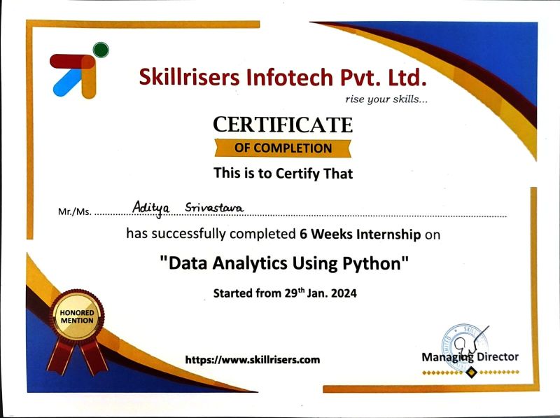 Aditya Srivastava on LinkedIn: #dataanalytics #python #pandas #numpy # ... Aditya Srivastava on LinkedIn: #dataanalytics #python #pandas #numpy # ...