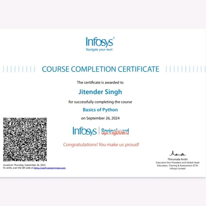 Jitender Singh Rajput on LinkedIn: #python #programming #learning #career Jitender Singh Rajput on LinkedIn: #python #programming #learning #career