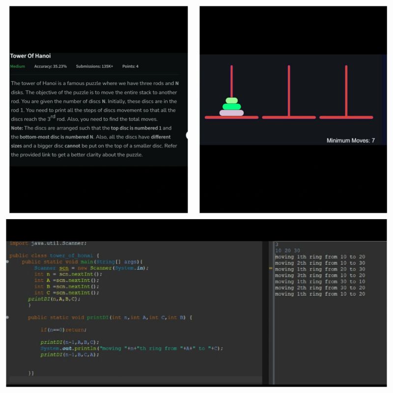 #100daysofcodingchallenge #recursion #towerofhanoi #problemsolving # ... #100daysofcodingchallenge #recursion #towerofhanoi #problemsolving # ...