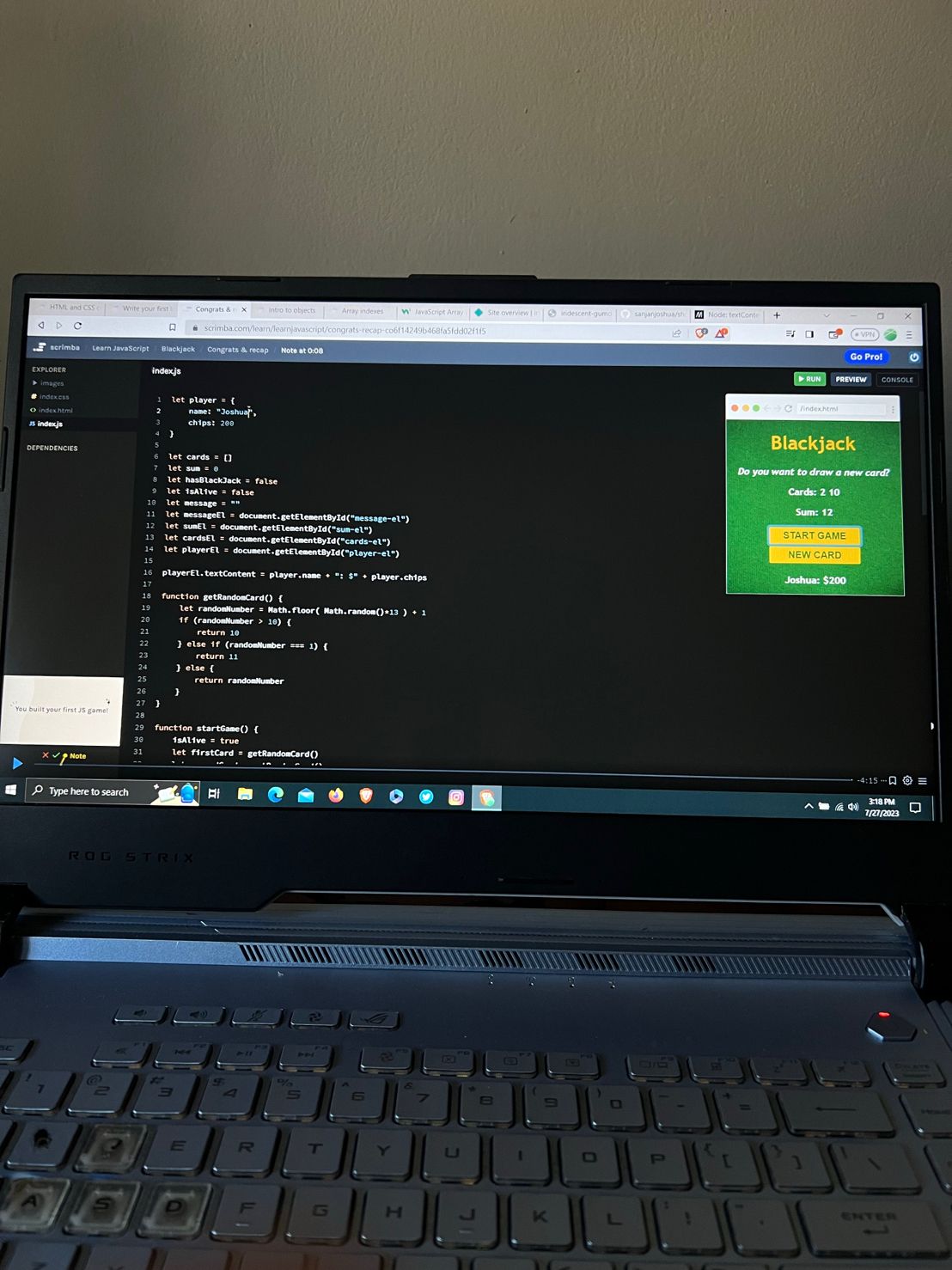 Sanjan Joshua on LinkedIn: #javascript #frontend #html #css #challenge Sanjan Joshua on LinkedIn: #javascript #frontend #html #css #challenge