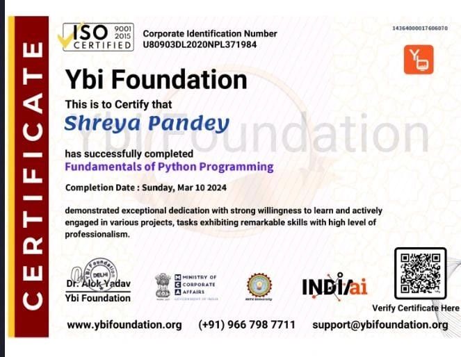 Shreya Pandey on LinkedIn: #pythonprogramming #python Shreya Pandey on LinkedIn: #pythonprogramming #python