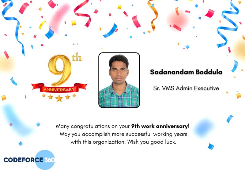 #employeeappreciation #workanniversary #codeforce360 #teamcodeforce ... #employeeappreciation #workanniversary #codeforce360 #teamcodeforce ...