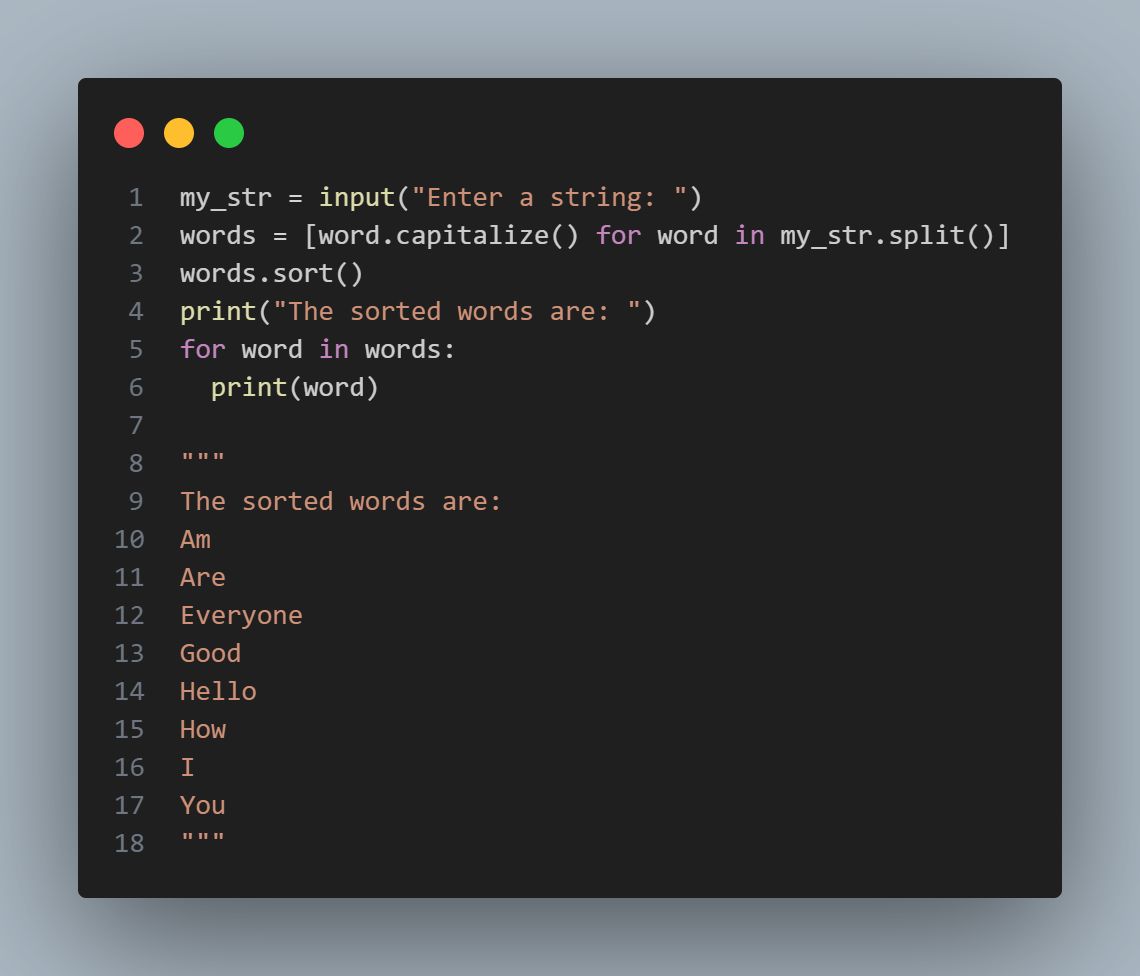 Haneesh Dabbadi on LinkedIn: #python #programming #stringmanipulation # ... Haneesh Dabbadi on LinkedIn: #python #programming #stringmanipulation # ...