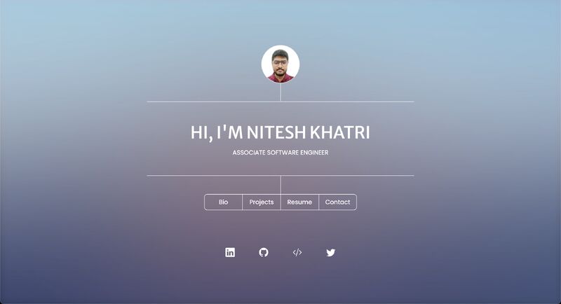 Nitesh Khatri on LinkedIn: #portfolio #reactjs #webdev Nitesh Khatri on LinkedIn: #portfolio #reactjs #webdev