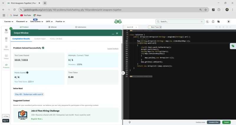 #gfg160 #geekstreak2025 #coding #problemsolving #geeksforgeeks ... #gfg160 #geekstreak2025 #coding #problemsolving #geeksforgeeks ...
