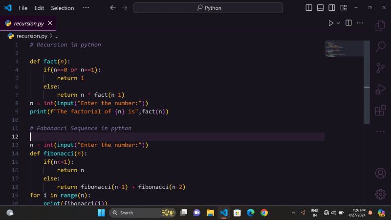 Anurag Mishra on LinkedIn: #python #learningjourney #recursion Anurag Mishra on LinkedIn: #python #learningjourney #recursion