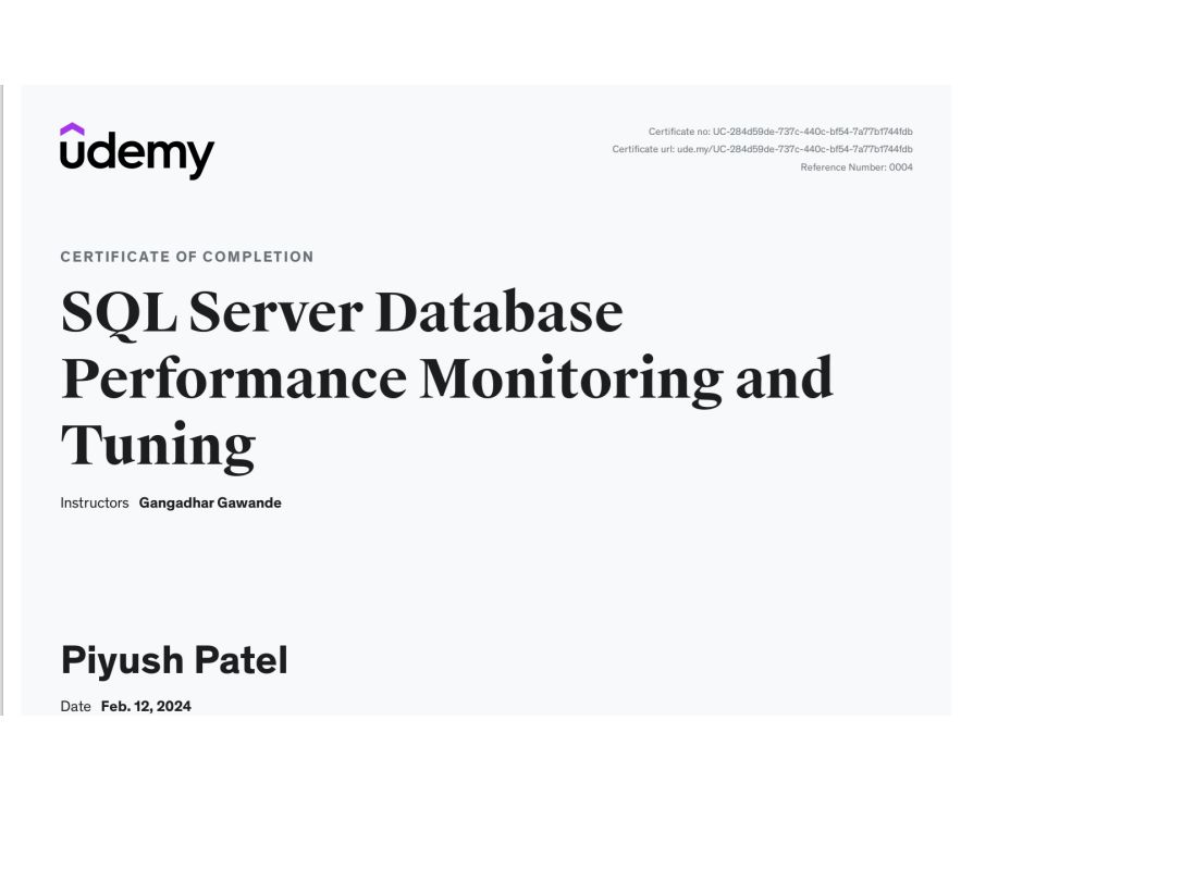 Piyushkumar Patel on LinkedIn: SQL Server Database Performance ... Piyushkumar Patel on LinkedIn: SQL Server Database Performance ...
