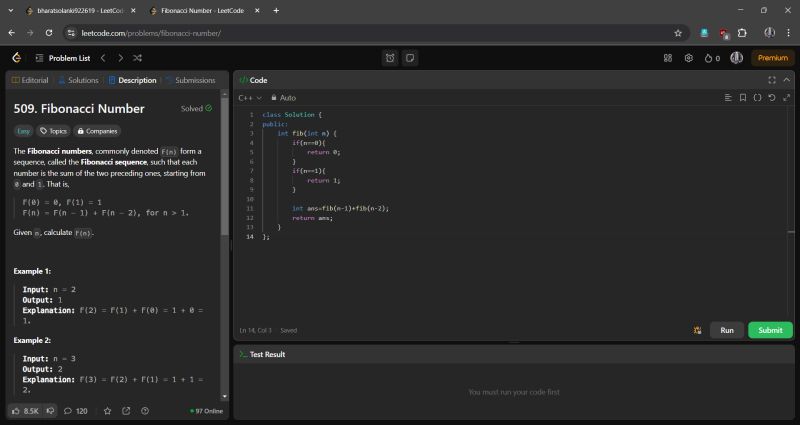 #codingjourney #leetcode #recursion #fibonacci #problemsolving #dsa ... #codingjourney #leetcode #recursion #fibonacci #problemsolving #dsa ...