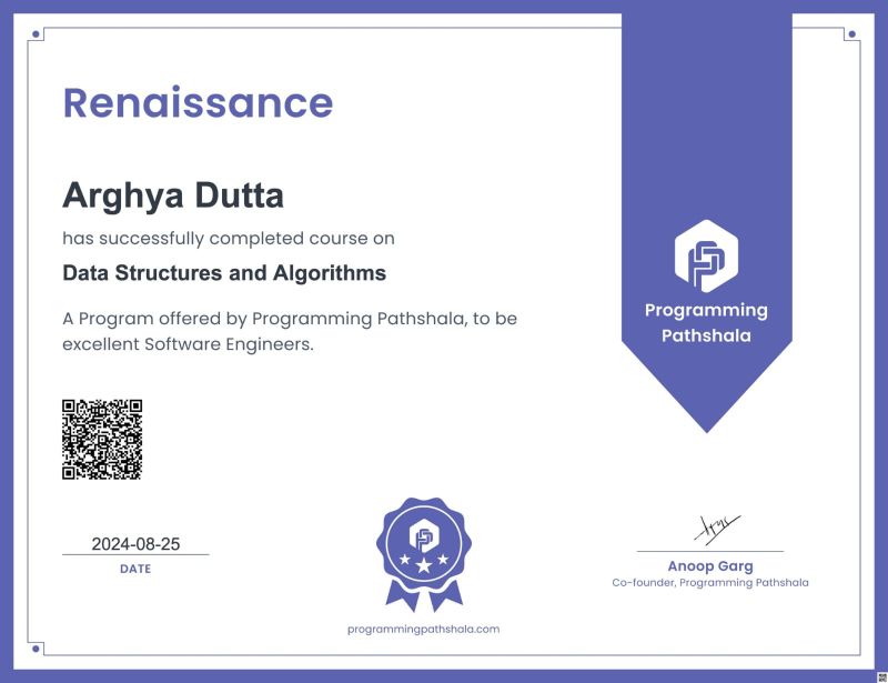 Arghya Dutta on LinkedIn: #datastructures #algorithms # ... Arghya Dutta on LinkedIn: #datastructures #algorithms # ...