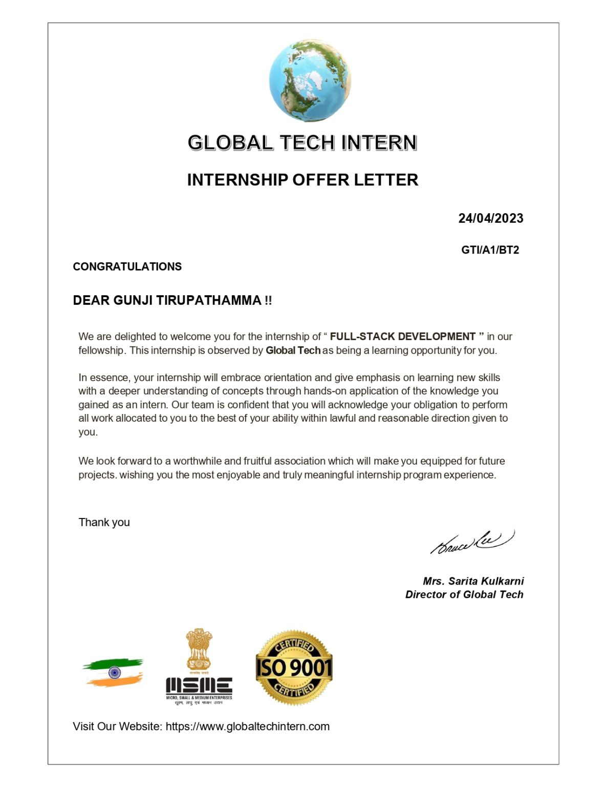 Gunji Tirupathamma on LinkedIn: #global Gunji Tirupathamma on LinkedIn: #global