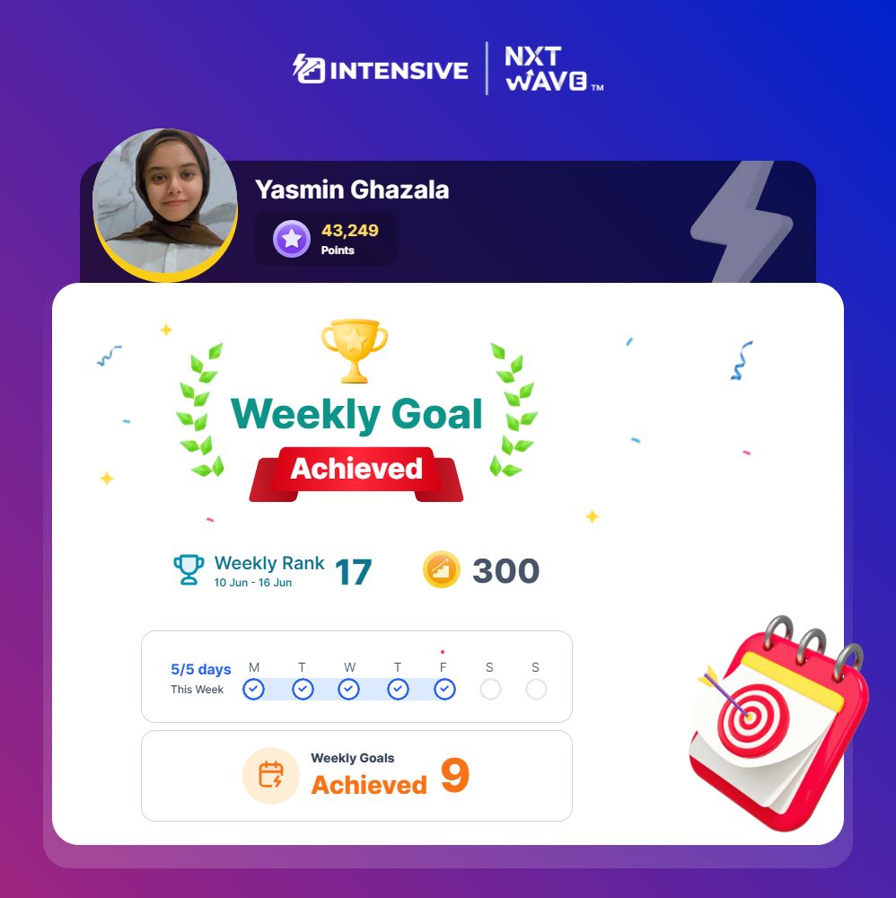 YASMIN GHAZALA on LinkedIn: #day34 #ccbp #nxtwave #python #coding # ... YASMIN GHAZALA on LinkedIn: #day34 #ccbp #nxtwave #python #coding # ...