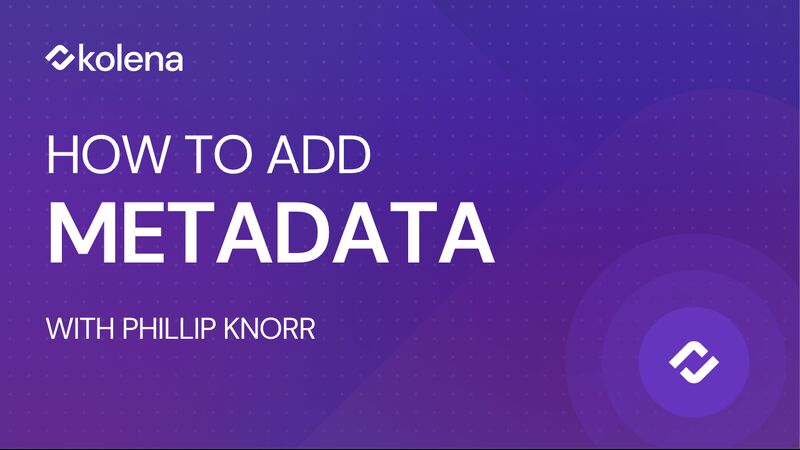 Kolena on LinkedIn: NEW FEATURE ALERT-Add Metadata to Your Data! Kolena on LinkedIn: NEW FEATURE ALERT-Add Metadata to Your Data!