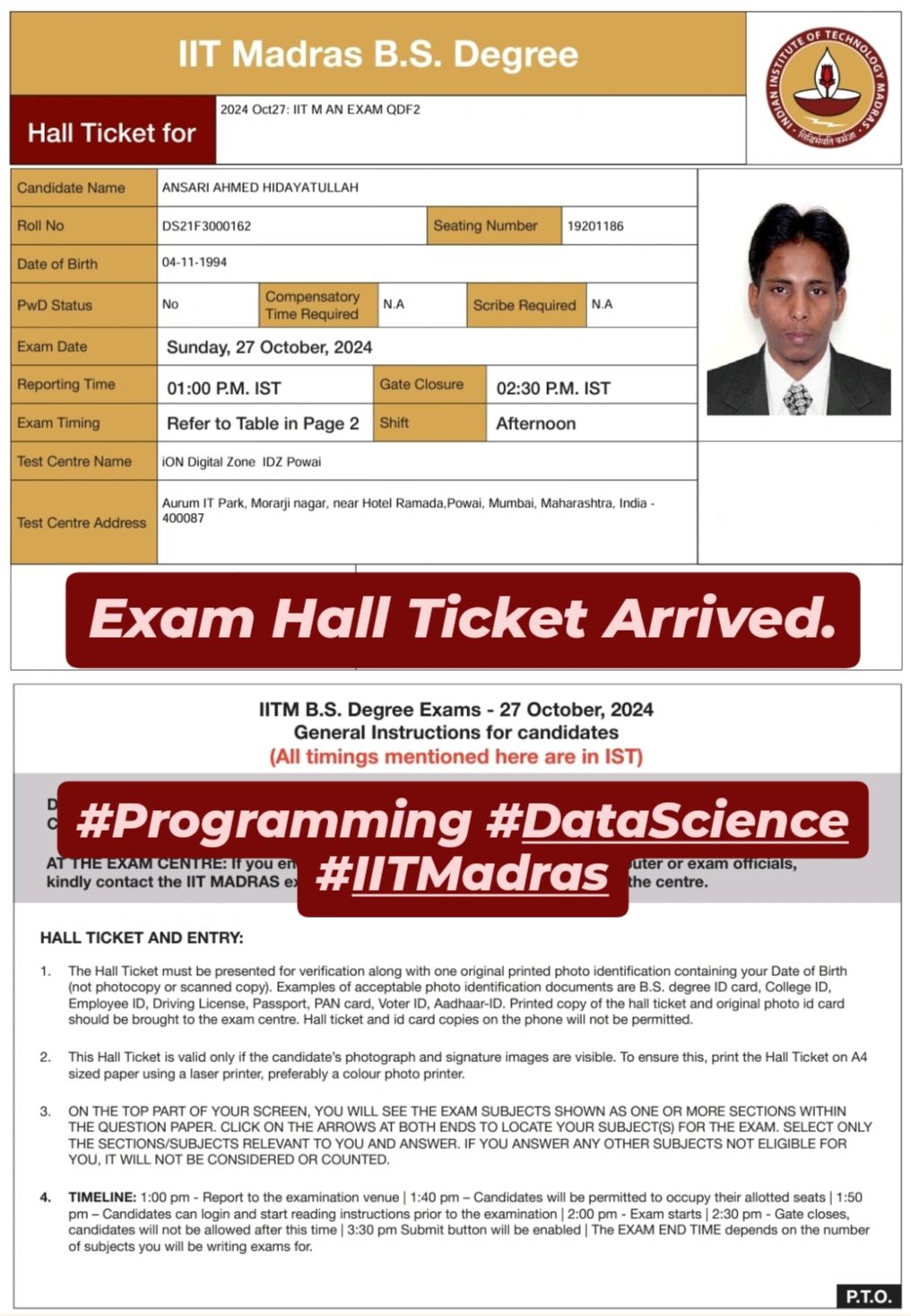 #iitmadras #datascience #coding #programming #100daysofcode #codenewbie ... #iitmadras #datascience #coding #programming #100daysofcode #codenewbie ...