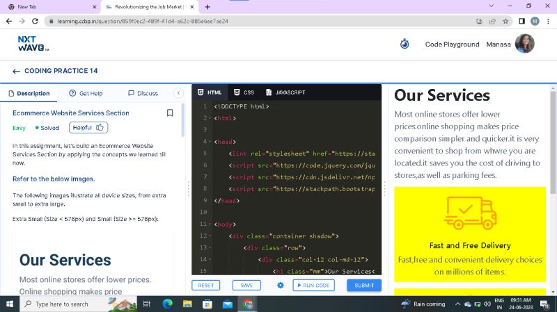 Manasa Nalla on LinkedIn: #day10 #30daysofcodechallenge #nxtwave # ... Manasa Nalla on LinkedIn: #day10 #30daysofcodechallenge #nxtwave # ...