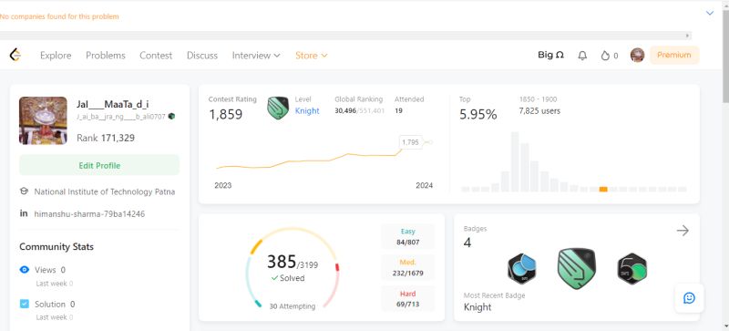 Himanshu Sharma on LinkedIn: #leetcode #knight #achievement #coding # ... Himanshu Sharma on LinkedIn: #leetcode #knight #achievement #coding # ...