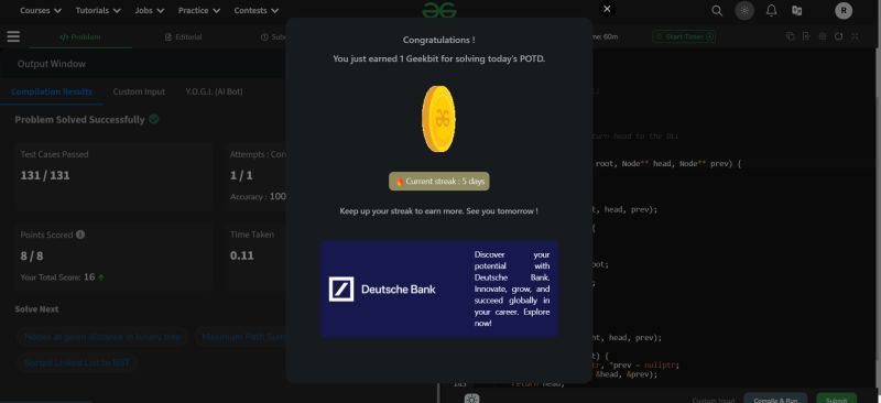 Finished GeekStreak2024 POTD Challenge! | RNS Aneesh posted on the ... Finished GeekStreak2024 POTD Challenge! | RNS Aneesh posted on the ...