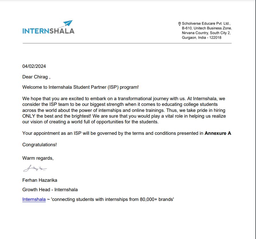 Chirag Mittal on LinkedIn: #internshala #internship #careerdevelopment ... Chirag Mittal on LinkedIn: #internshala #internship #careerdevelopment ...