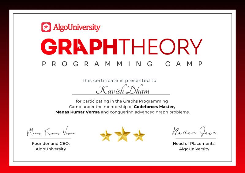 Completed Graphs Camp by Codeforces Master | Kavish Dham posted on the ... Completed Graphs Camp by Codeforces Master | Kavish Dham posted on the ...