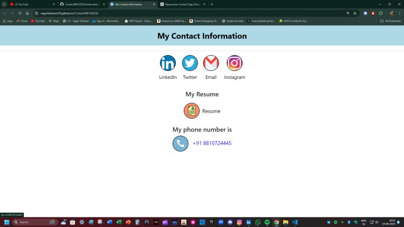 🚀 New and Improved Contact Information Page! | Sagar Tekwani 🚀 New and Improved Contact Information Page! | Sagar Tekwani