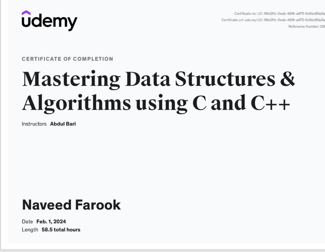 Naveed Farook on LinkedIn: #cpp #datastructures #algorithms # ... Naveed Farook on LinkedIn: #cpp #datastructures #algorithms # ...
