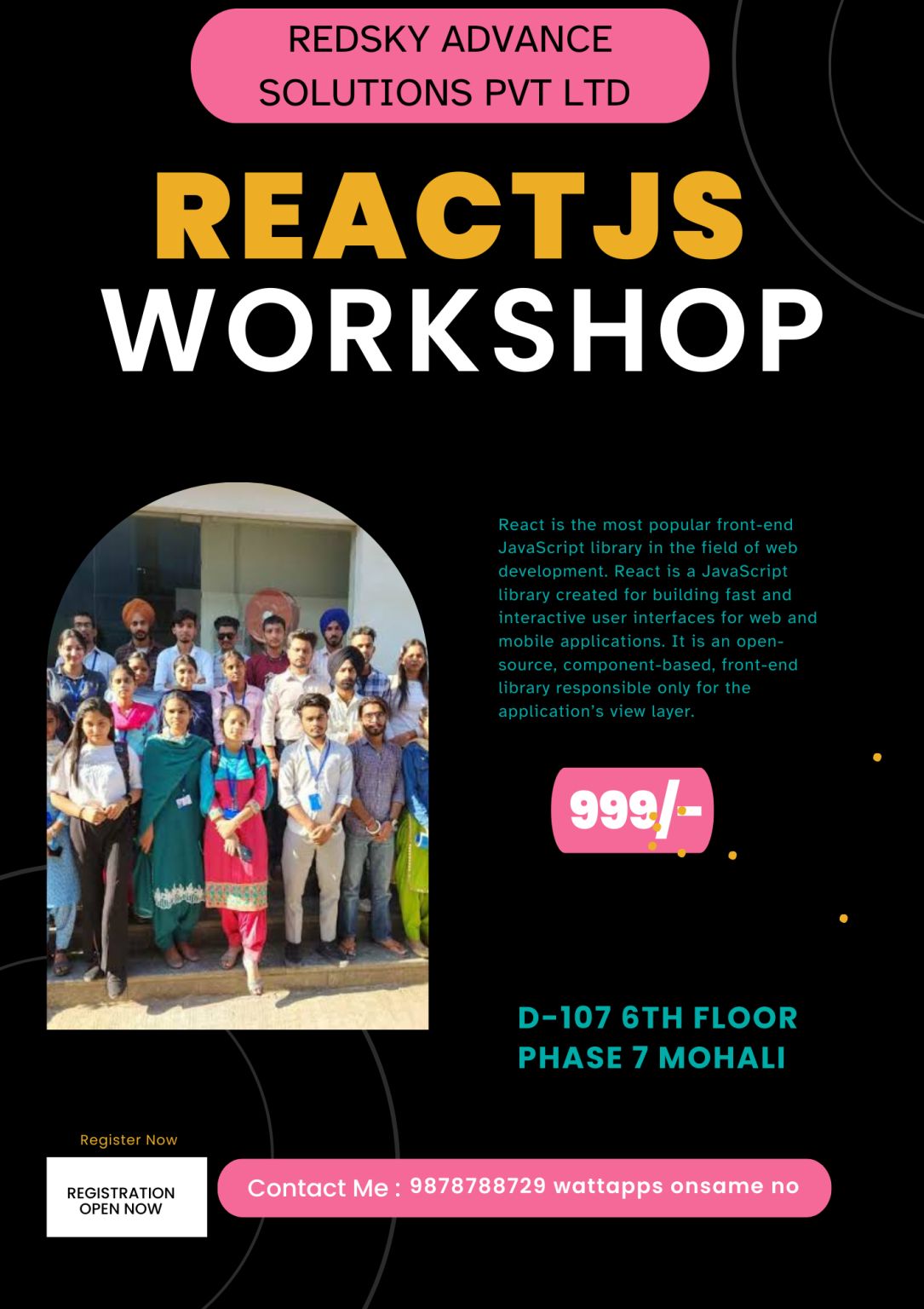 Sapna Soni on LinkedIn: #reactjs #training #workshop #pursing #itfield ... Sapna Soni on LinkedIn: #reactjs #training #workshop #pursing #itfield ...