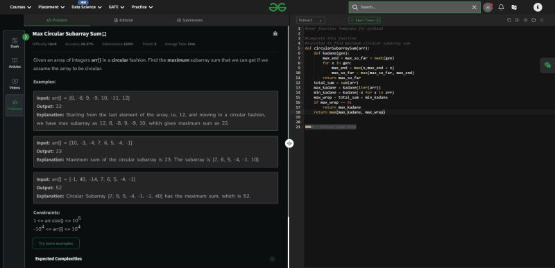 #dsa #python #160daysofproblemsolving #gfg160days #dsainpython | Ekta ... #dsa #python #160daysofproblemsolving #gfg160days #dsainpython | Ekta ...