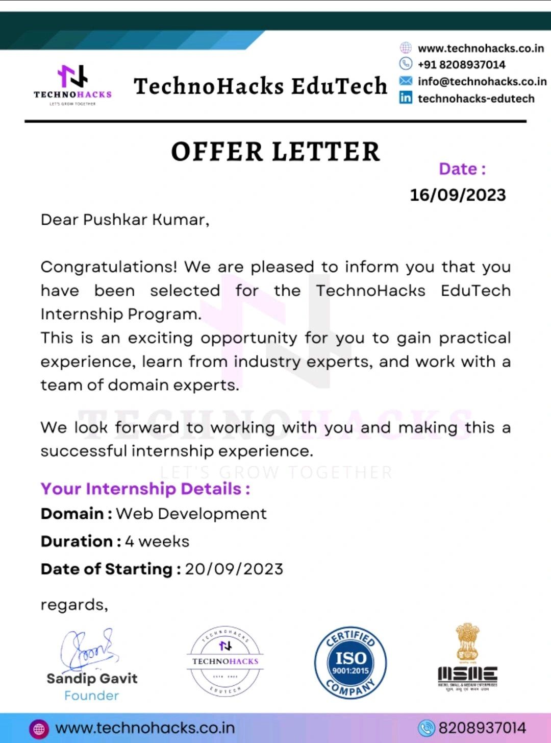 Hello #linkedin community I am glad to share that I have been selected ... Hello #linkedin community I am glad to share that I have been selected ...