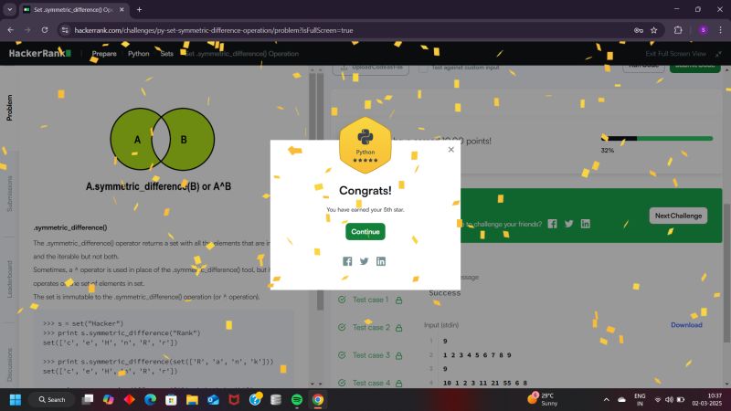 SURNI KURMA RAO on LinkedIn: #python #hackerrank #coding # ... SURNI KURMA RAO on LinkedIn: #python #hackerrank #coding # ...