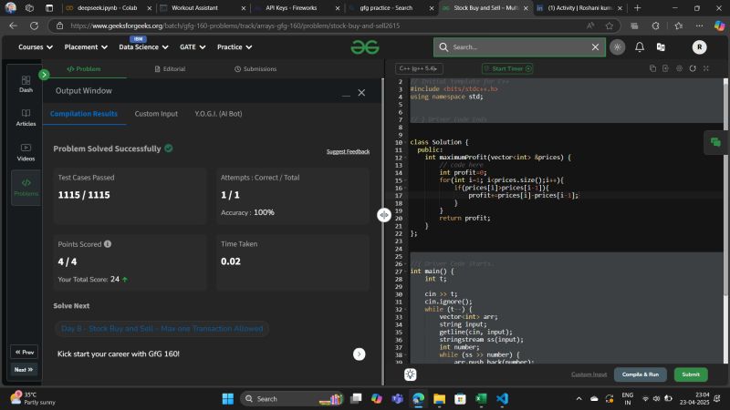 #geeksforgeeks #160daysofcode #dsa #cplusplus #arrays | Roshani kumari #geeksforgeeks #160daysofcode #dsa #cplusplus #arrays | Roshani kumari