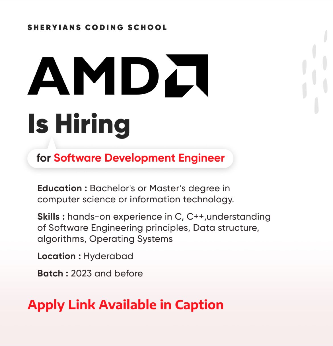 Sheryians Coding School on LinkedIn: Apply Link: https://lnkd.in/dUUHYesu Sheryians Coding School on LinkedIn: Apply Link: https://lnkd.in/dUUHYesu