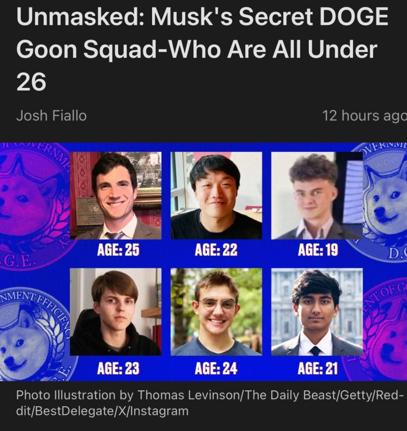 Uni Yost on LinkedIn: Unmasked: Musk's Secret DOGE Goon Squad-Who Are ... Uni Yost on LinkedIn: Unmasked: Musk's Secret DOGE Goon Squad-Who Are ...