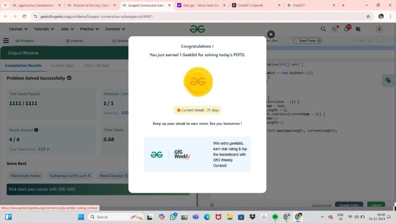 Jagan M A on LinkedIn: #gfg160 #geekstreak2022 #dsa #programming #java Jagan M A on LinkedIn: #gfg160 #geekstreak2022 #dsa #programming #java